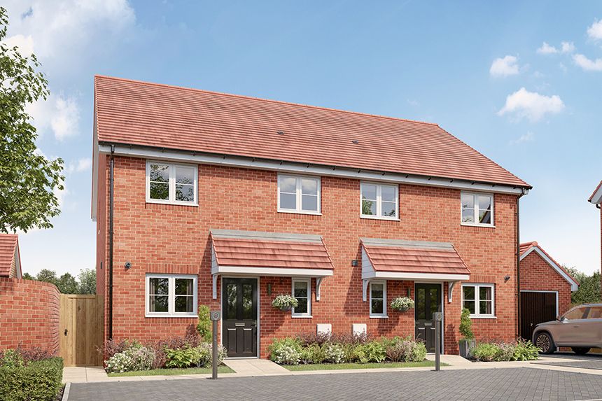 New home, 3 bed semi-detached house for sale in "The Wren" at Flitwick ...