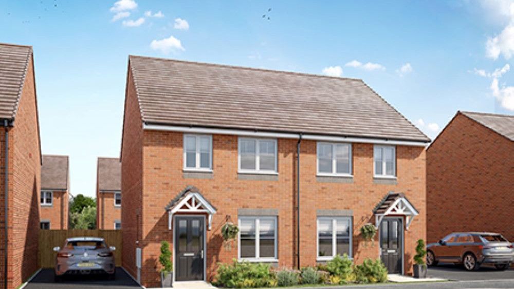 New home, 3 bed semi-detached house for sale in Wem Drive, Bulkington ...