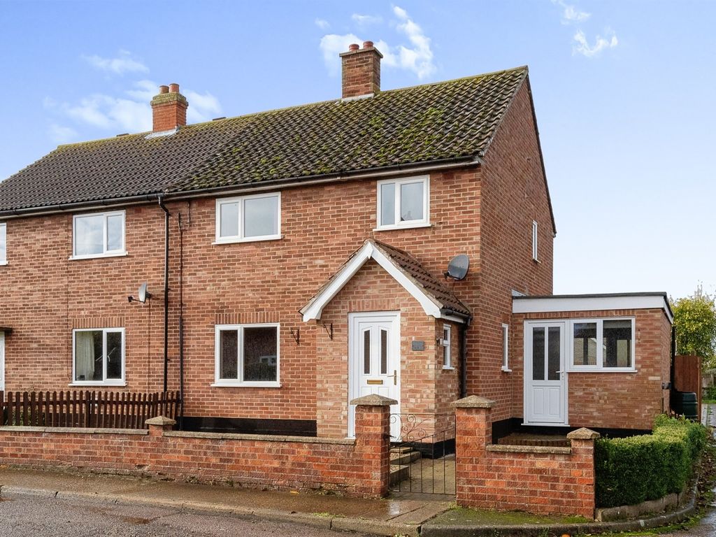 3 bed semi-detached house for sale in Heckfield Green, Hoxne, Eye IP21 ...