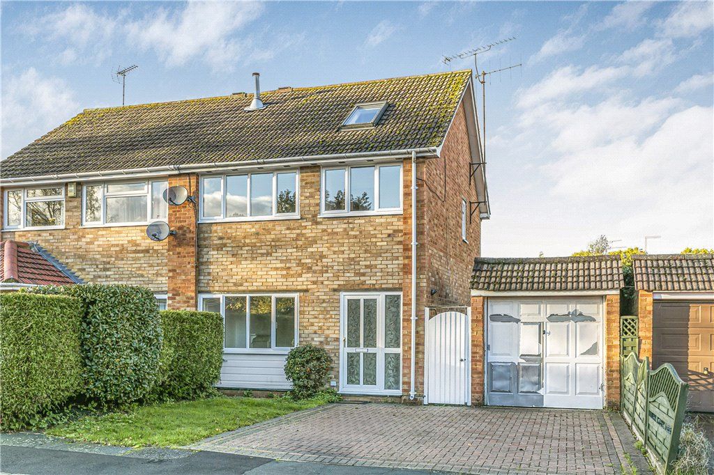 4 bed semi-detached house for sale in Fox Covert, Lightwater, Woking ...