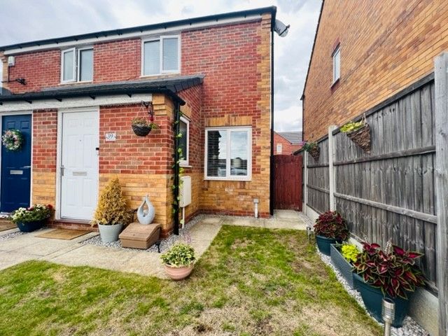 2 bed semi-detached house for sale in Cemetery Road, Langold, Worksop ...