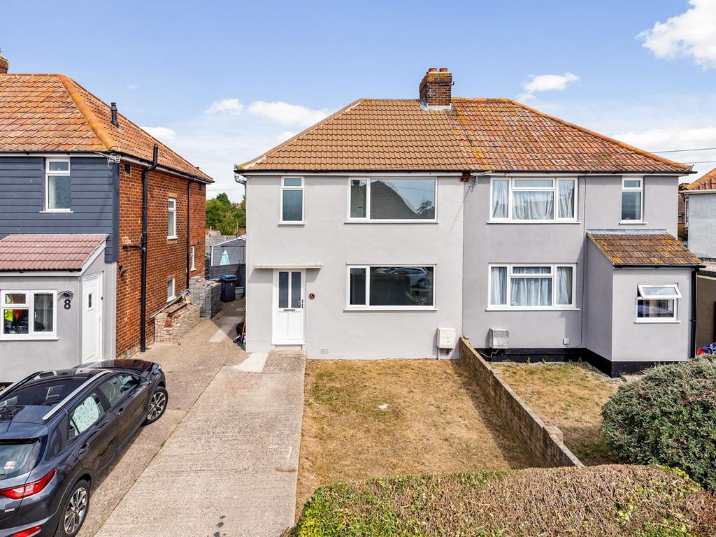 3 bed semi-detached house for sale in Astrid Road, Walmer, Deal CT14 ...