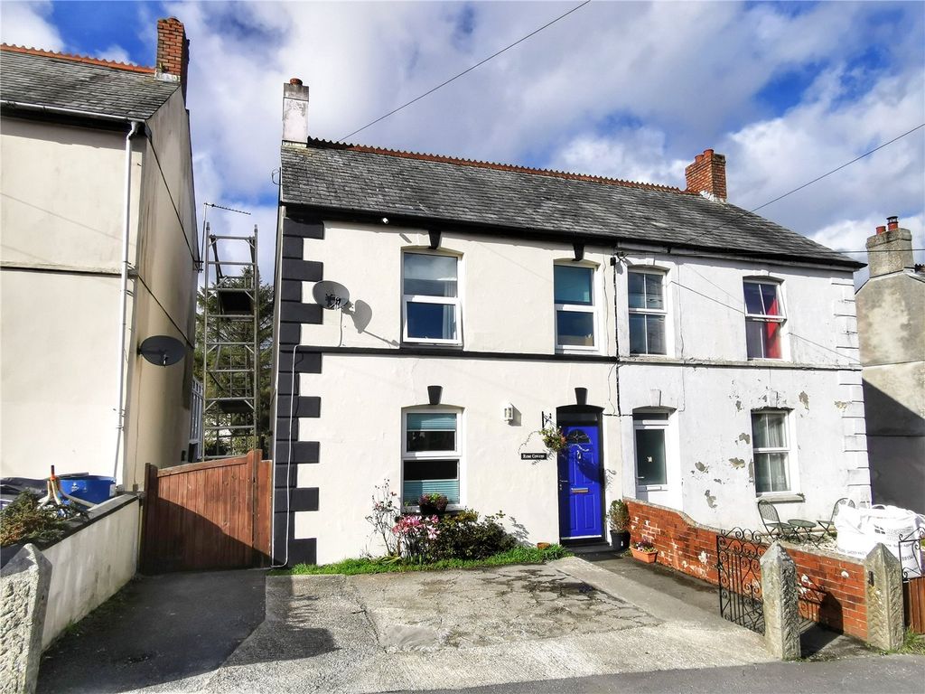 3 bed semi-detached house for sale in Hallaze Road, Penwithick, St ...