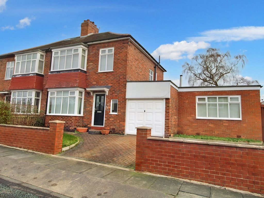 4 bed semi-detached house for sale in Cochrane Park Avenue, High Heaton ...