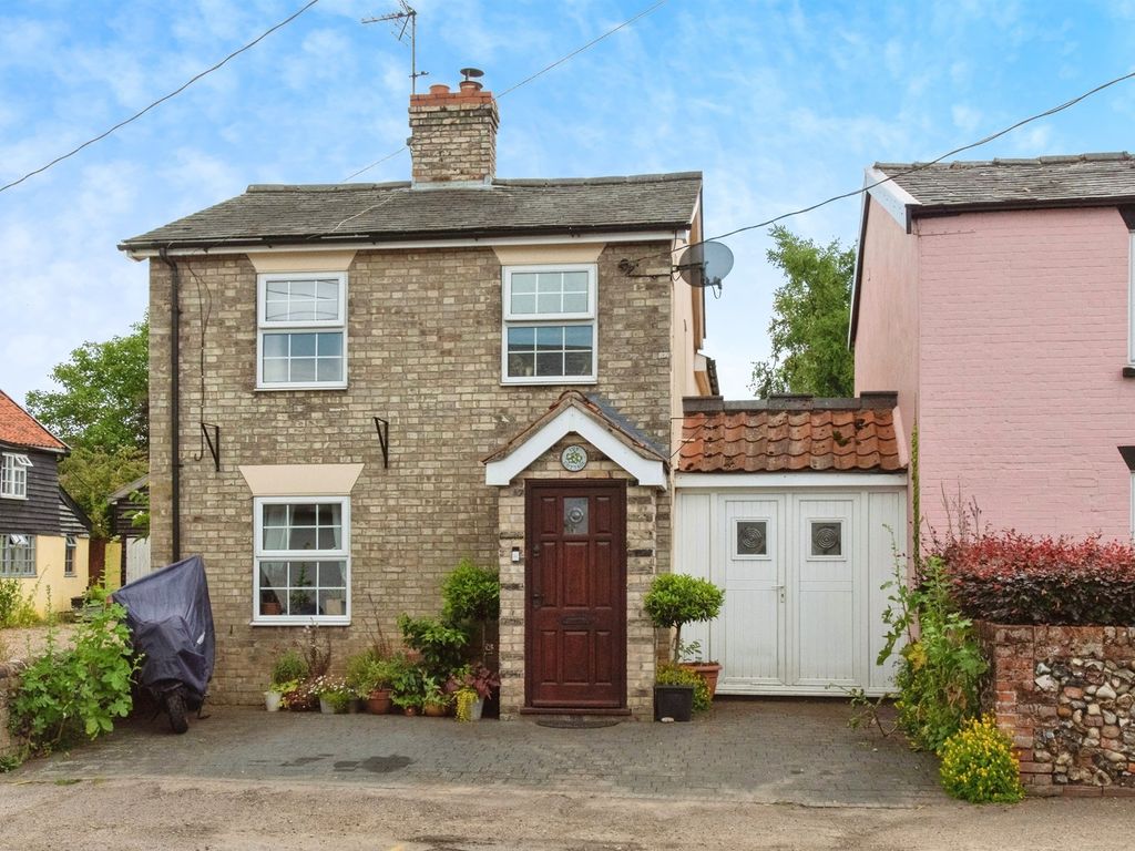 3 bed link detached house for sale in High Street, Hopton, Diss IP22, £ ...