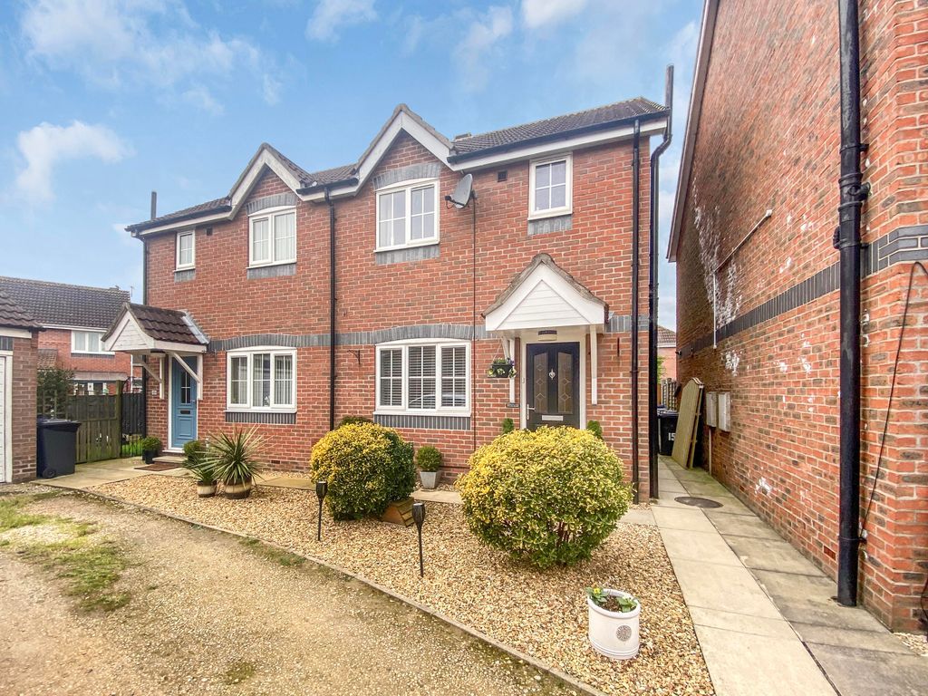 3 bed semi-detached house for sale in Ings Close, Barlby, Selby YO8 ...