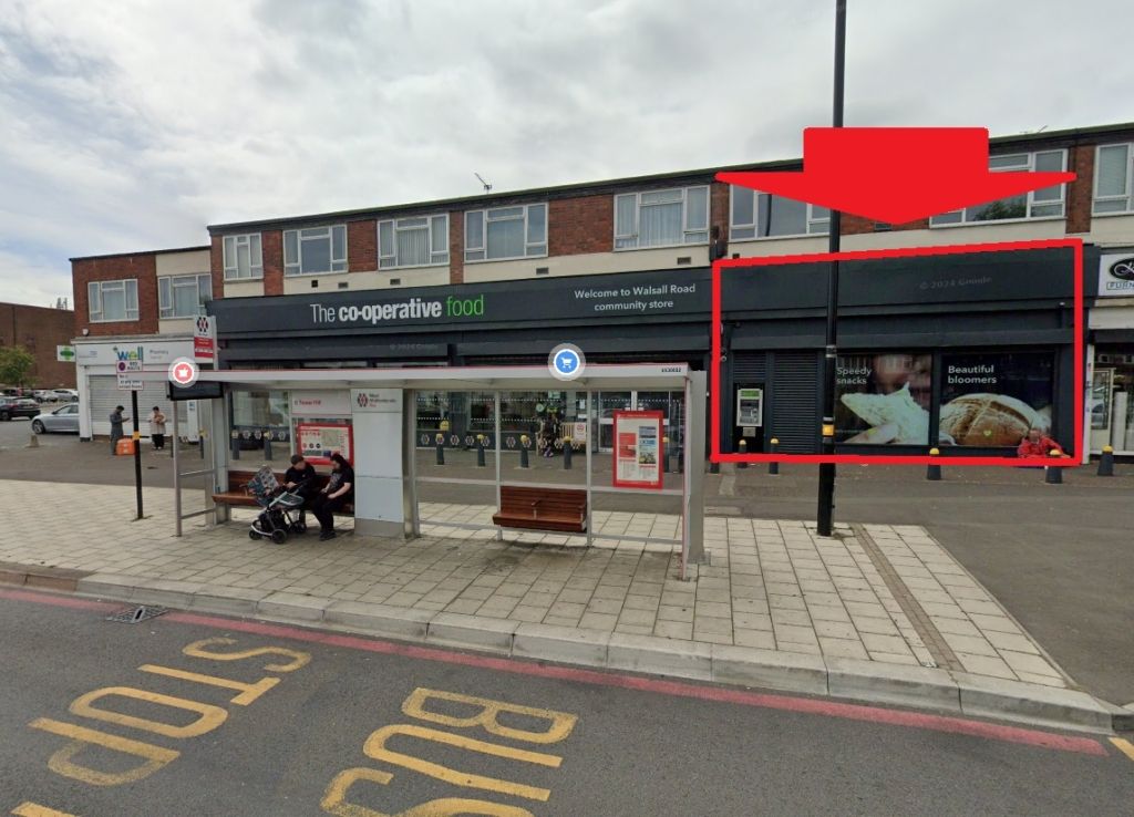Great Barr, 606-608 Walsall Road B42, Retail premises to let, Non ...