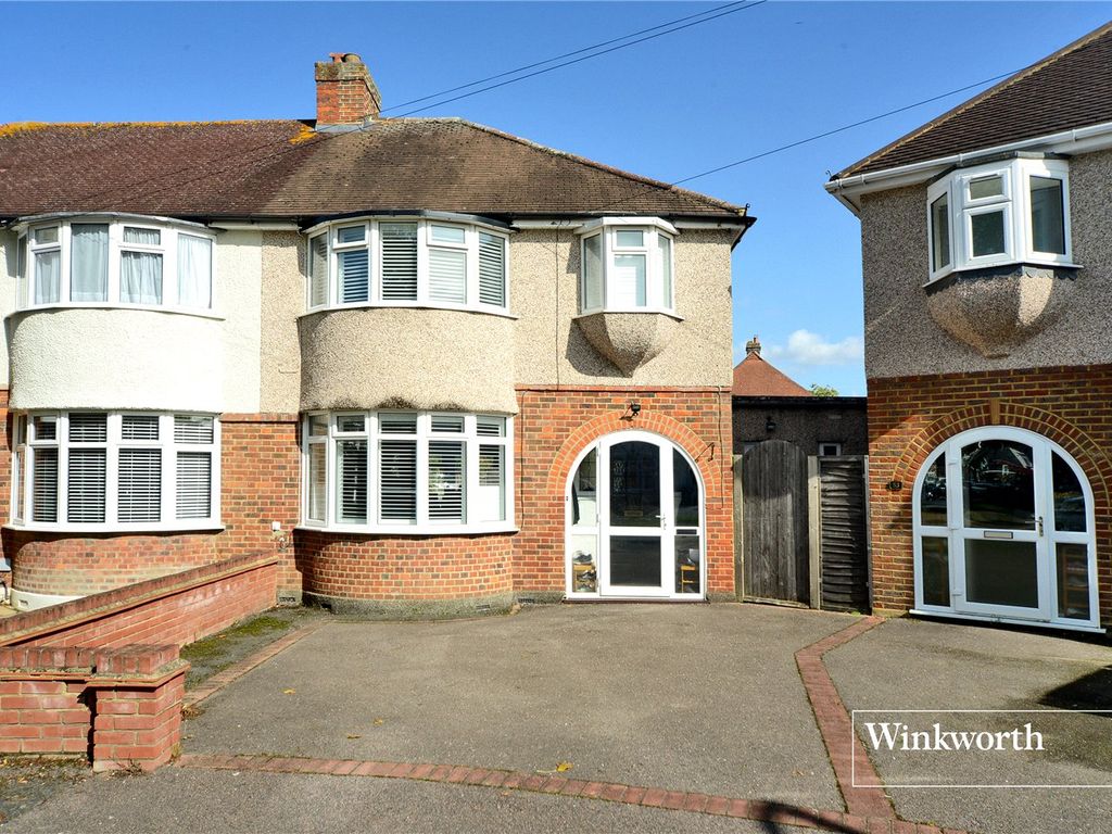3 Bed Semi Detached House For Sale In Hill Crescent Worcester Park Kt4