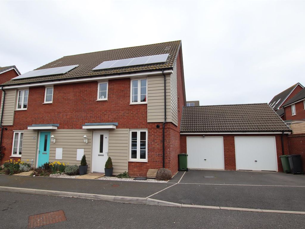 3 bed semi-detached house for sale in Bunker Square, The Rydons, Exeter ...