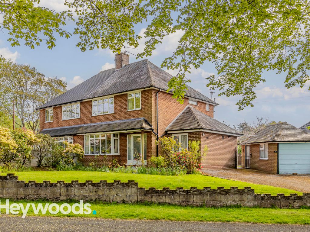 3 bed semi-detached house for sale in Abbots Way, Westlands, Newcastle ...