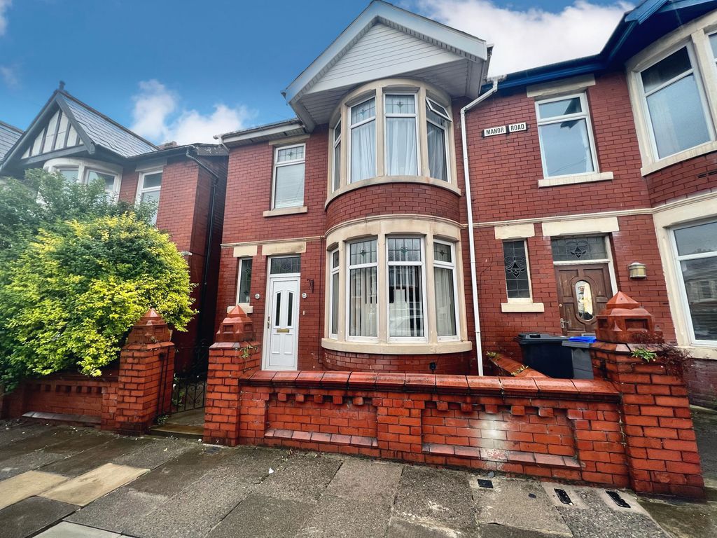 3 bed semi-detached house for sale in Manor Road, Blackpool FY1, £ ...