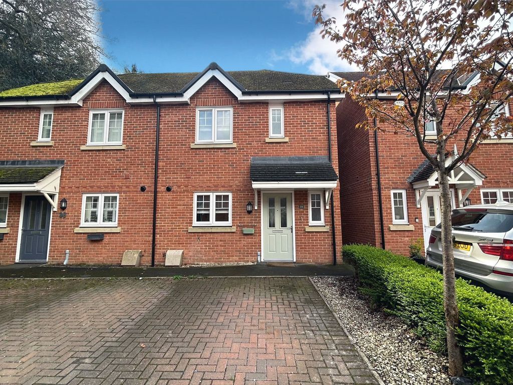 3 bed semi-detached house for sale in Wey Meadow Close, Farnham, Surrey ...