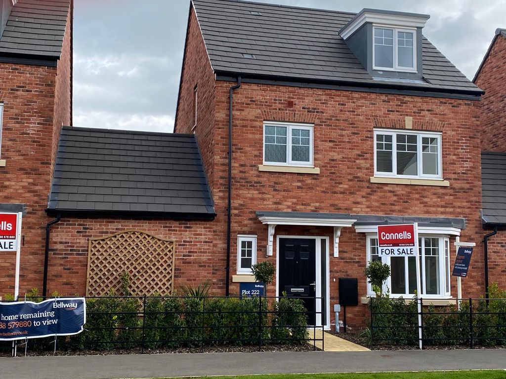 New home, 4 bed link detached house for sale in Station Road, Houlton ...