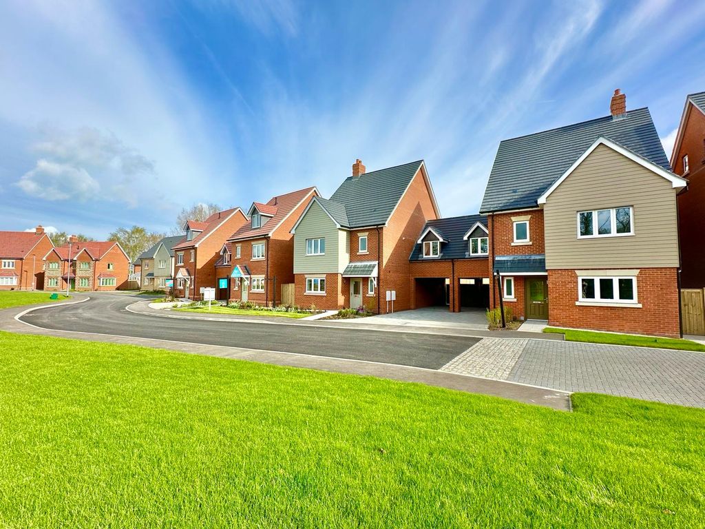 New home, 4 bed link detached house for sale in Mytchett Road, Mytchett ...