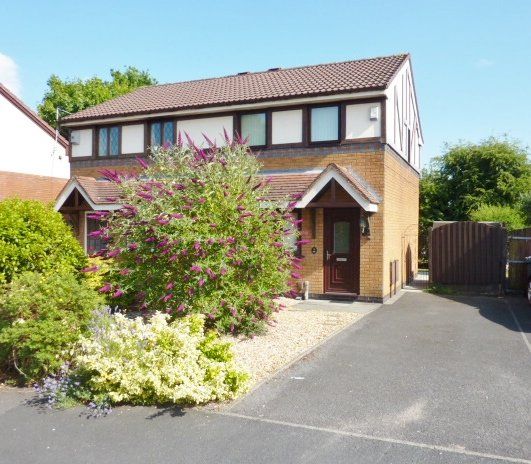 2 bed semi-detached house to rent in Dovedale Close, Ingol, Preston PR2 ...