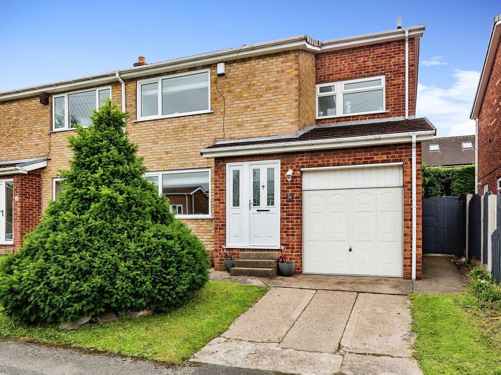 3 bed semi-detached house for sale in Chevet Rise, Royston, Barnsley ...