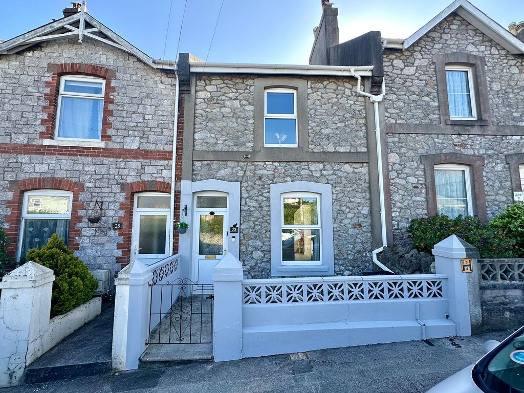 2 Bed Terraced House For Sale In Woodville Road Torquay Tq1 £225 000