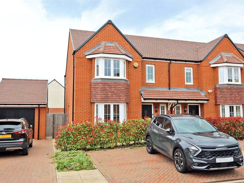 3 bed semi-detached house for sale in Lacewing Drive, Biddenham ...