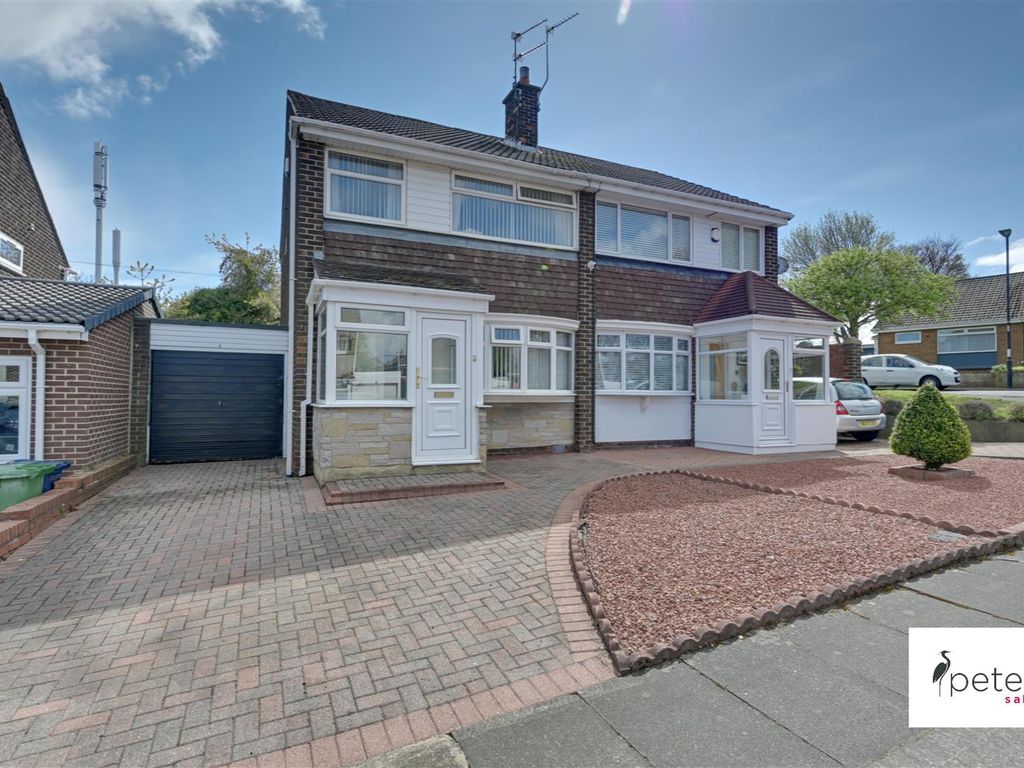 3 bed semi-detached house for sale in Dipton Gardens, Tunstall ...