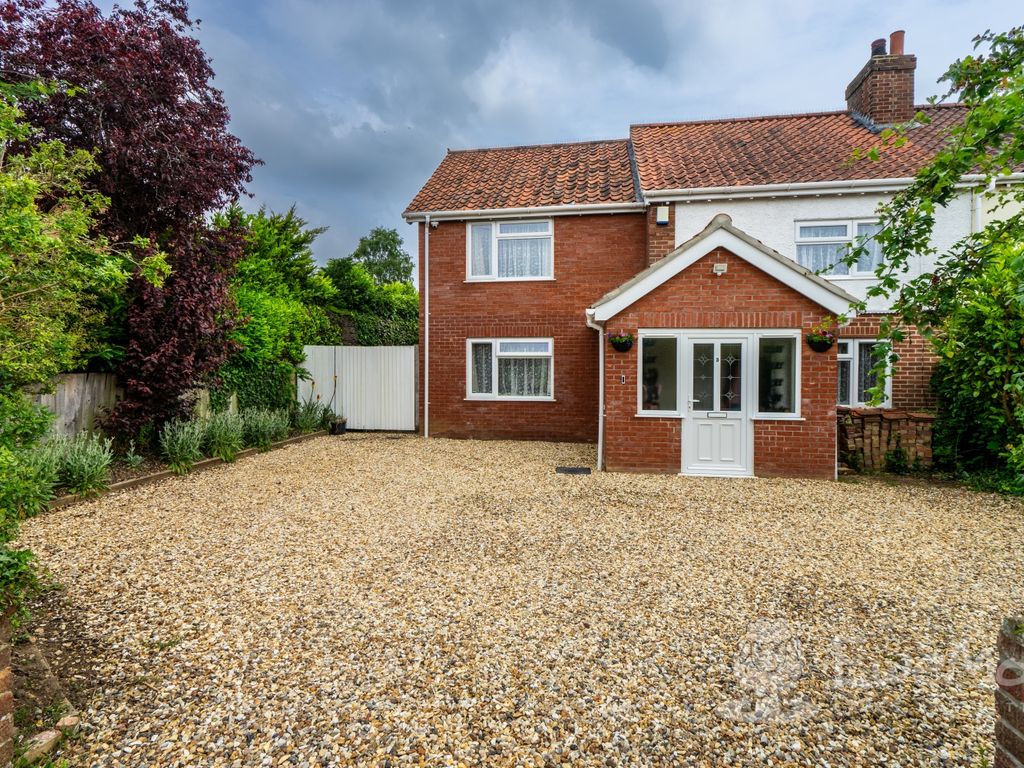 3 bed semi-detached house for sale in Bawburgh, Norwich NR9, £400,000 ...