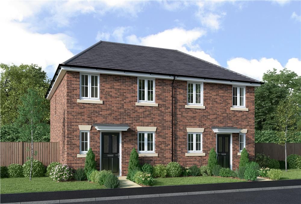 New home, 3 bed semi-detached house for sale in "The Buxton" at Flatts ...