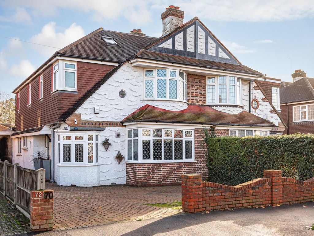 5 bed semi-detached house for sale in Chadacre Road, Stoneleigh, Epsom ...