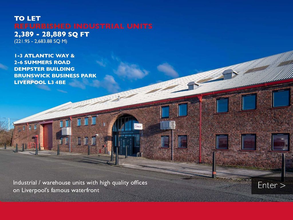 Industrial to let in Brunswick Way, Liverpool L3, £20,307 pa - Zoopla