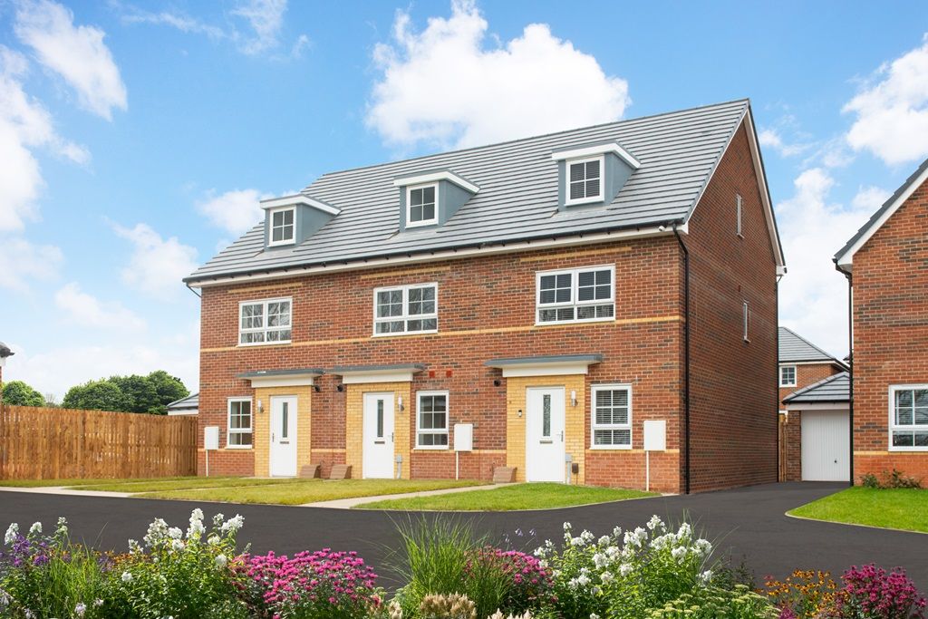 New home, 4 bed terraced house for sale in "Kingsville" at Stainsacre ...