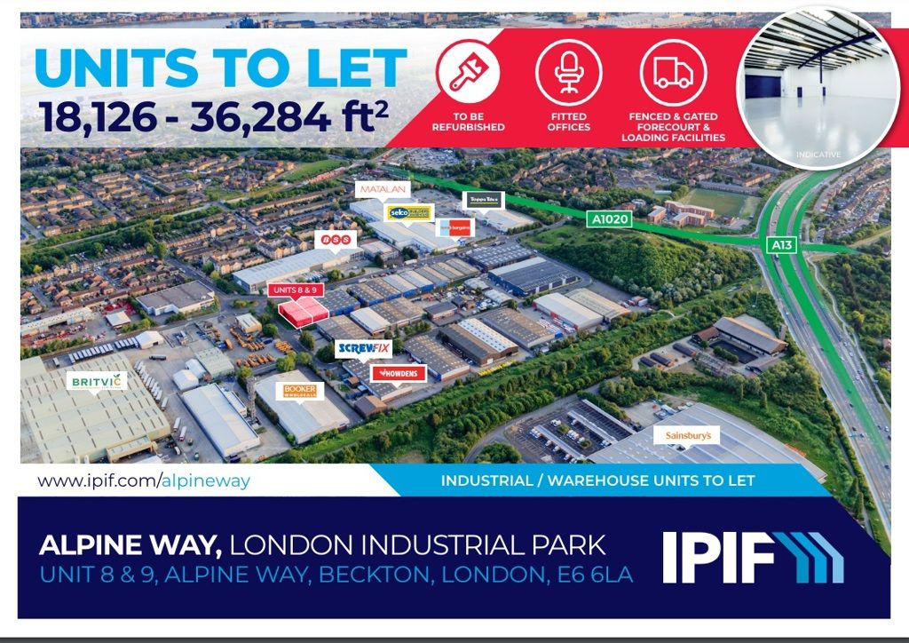 Industrial to let in Unit 8 & 9, London Industrial Park, Alpine Way ...