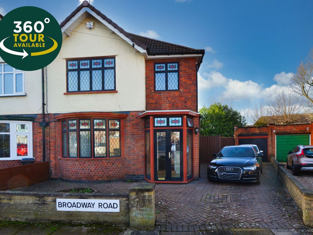 3 bed semi-detached house for sale in Broadway Road, Evington ...