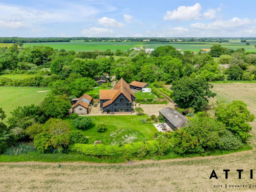5 bed barn conversion for sale in The Common, Mellis, Eye IP23, £ ...