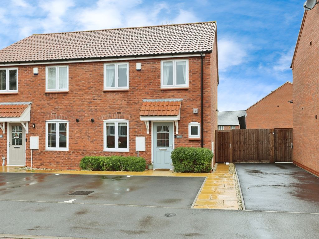 3 bed semi-detached house for sale in Harris Drive, Leicester ...