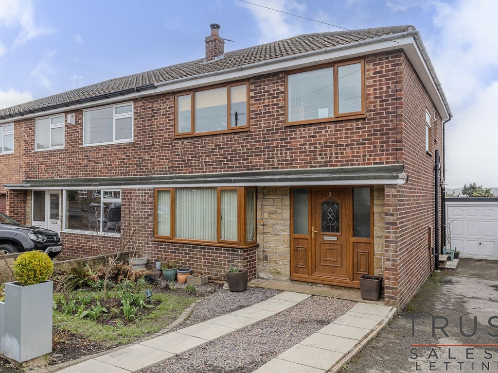 3 bed semi-detached house for sale in Crossley Close, Mirfield WF14, £ ...