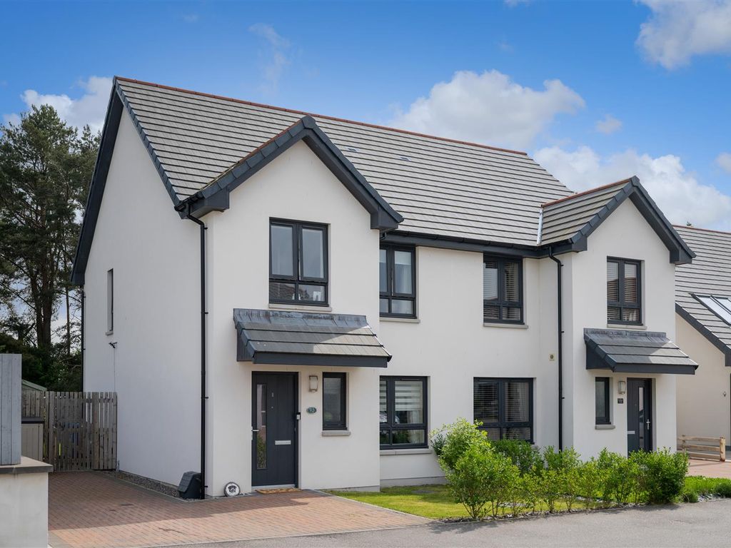 3 bed semi-detached house for sale in Burnside, Nairn IV12, £235,000 ...