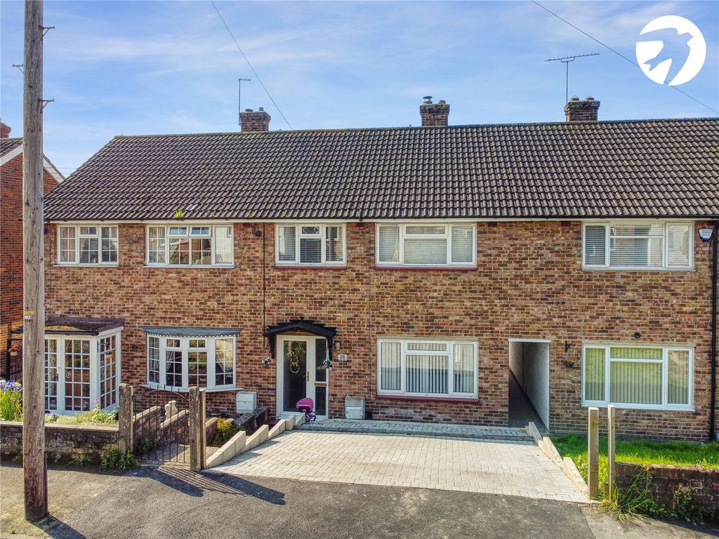 3 bed terraced house for sale in Fens Way, Hextable, Kent BR8, £390,000 ...