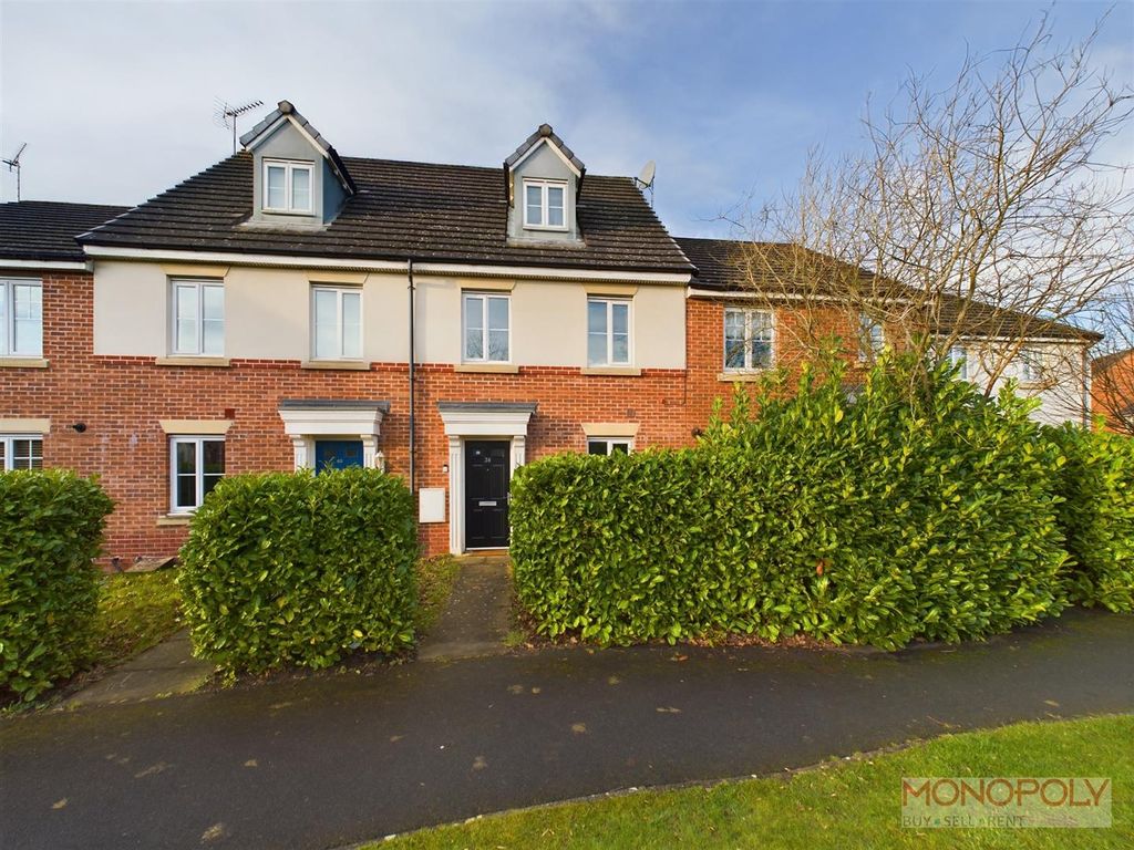 3 bed terraced house for sale in Hardwick Drive, Gwersyllt, Wrexham ...