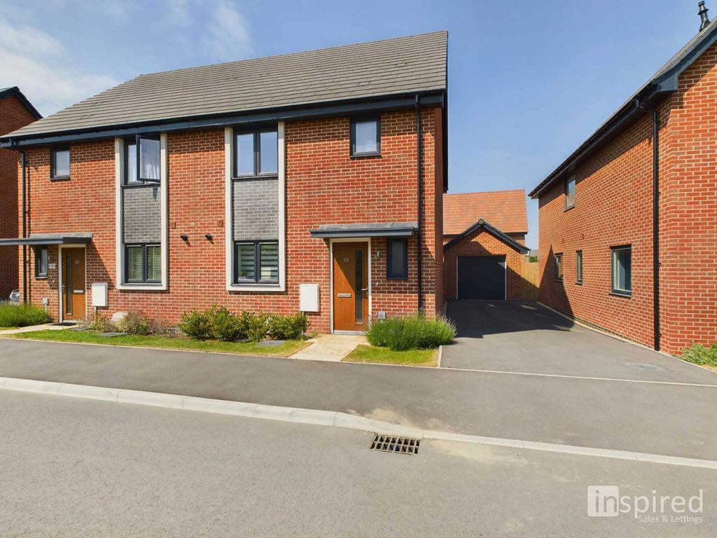 3 bed semi-detached house for sale in Butchers Cresent, Glebe Farm MK17 ...