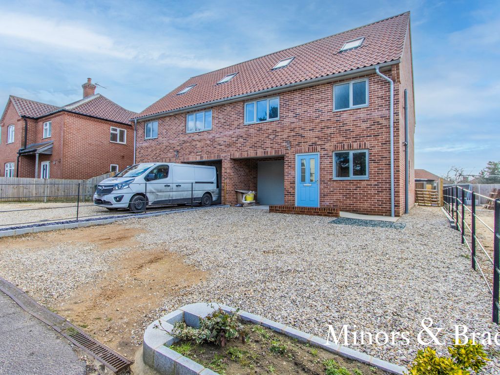 3 bed semi-detached house for sale in The Hill, Smallburgh, Norwich ...