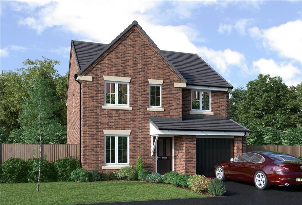 New home, 4 bed detached house for sale in "The Hazelwood" at Flatts ...