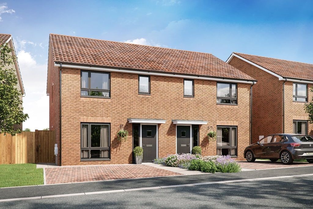 New home, 3 bed semi-detached house for sale in "The Eynsford - Plot 93" at Ruswarp Drive ...