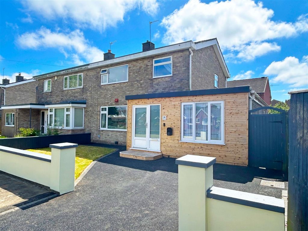 3 bed semi-detached house for sale in Albany Close, Skegness ...