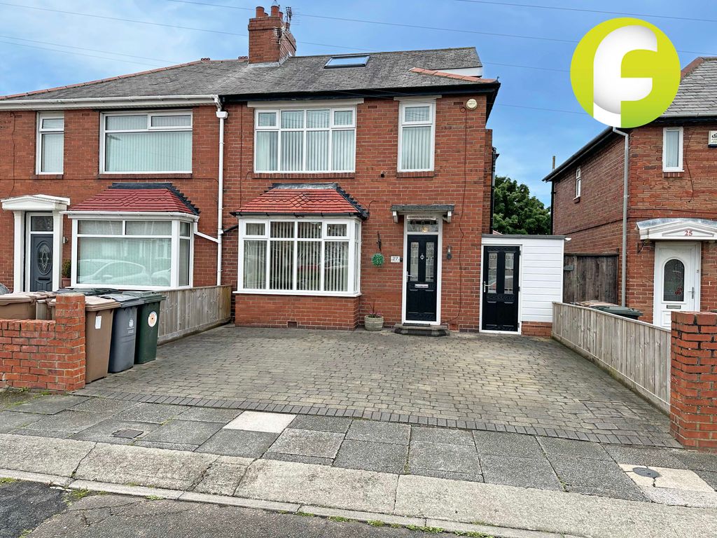 3 bed semi-detached house for sale in Willoughby Road, North Shields ...