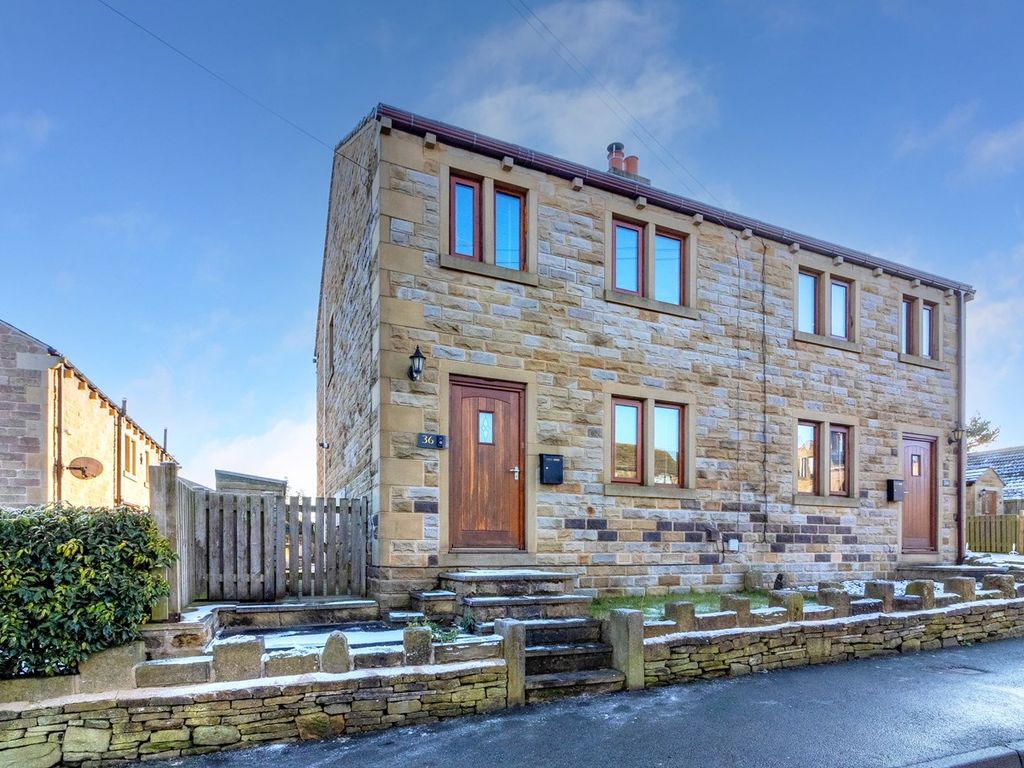 3 bed semi-detached house for sale in Church Street, Emley ...