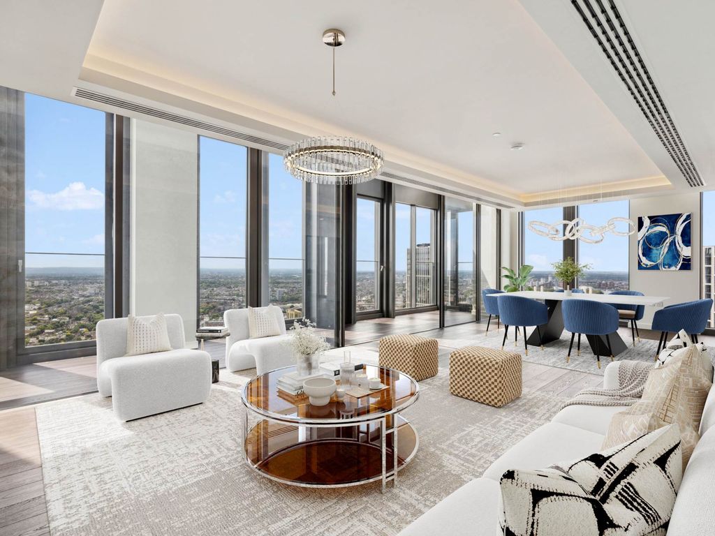 4 bed flat for sale in Penthouse, Damac Tower, Nine Elms SW8, £ ...