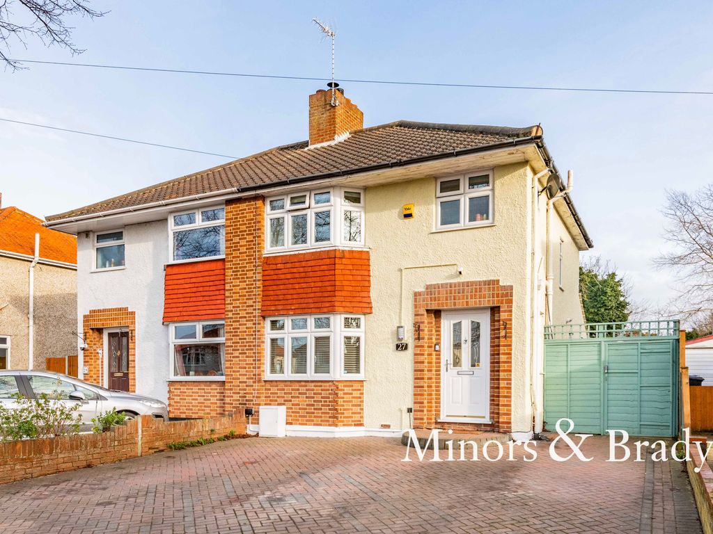 3 bed semi-detached house for sale in Higher Drive, Lowestoft NR32 - Zoopla