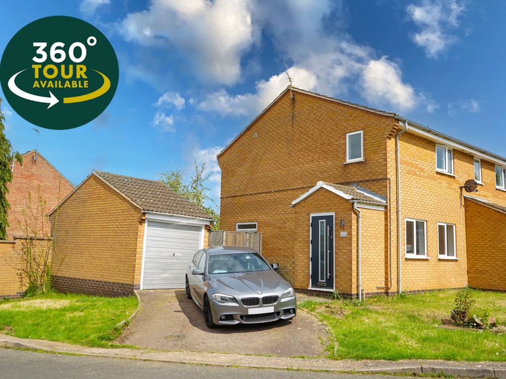 3 bed semi-detached house for sale in Carbery Close, Oadby, Leicester ...