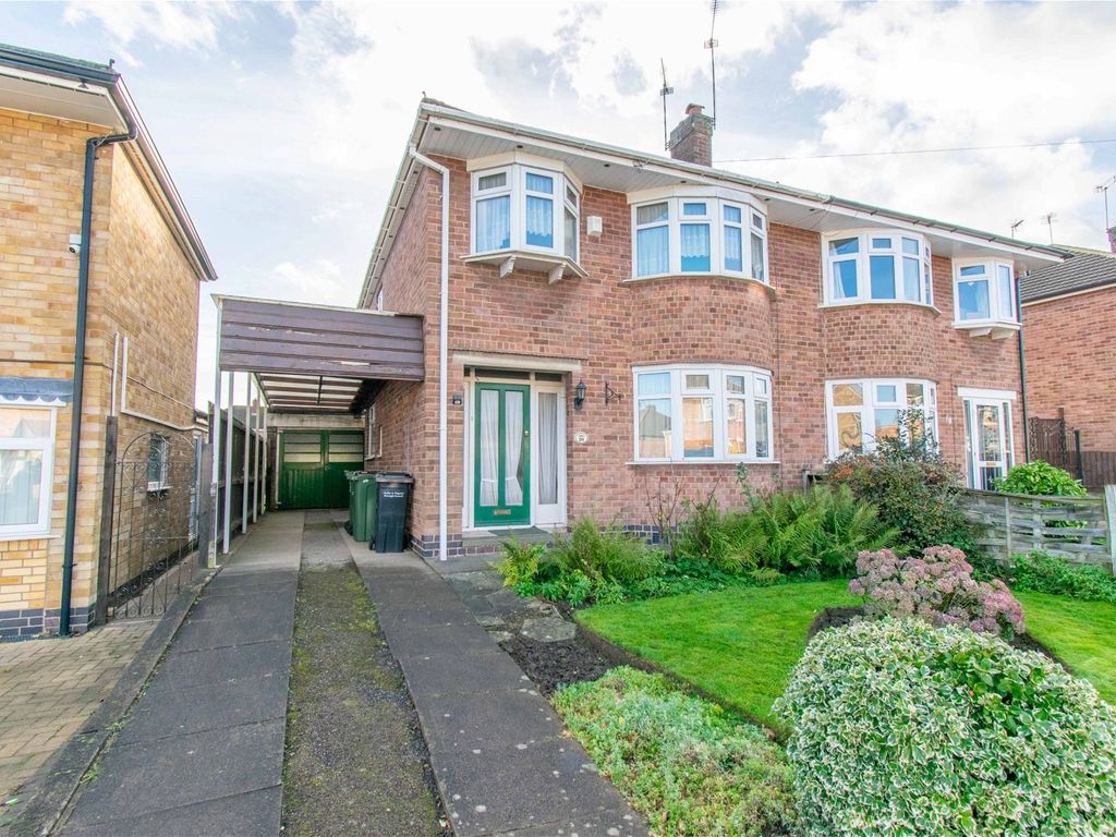 3 Bed Semi Detached House For Sale In Lynmouth Drive Wigston Le18 £
