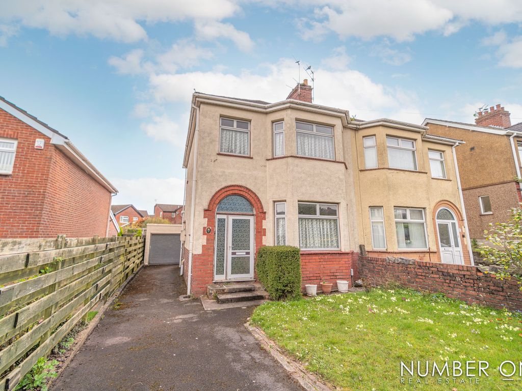 3 bed semi-detached house for sale in St. Julians Road, Newport NP19, £ ...