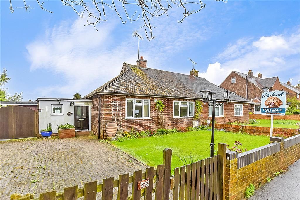 2 bed semi-detached bungalow for sale in Longfield Road, Meopham, Kent ...