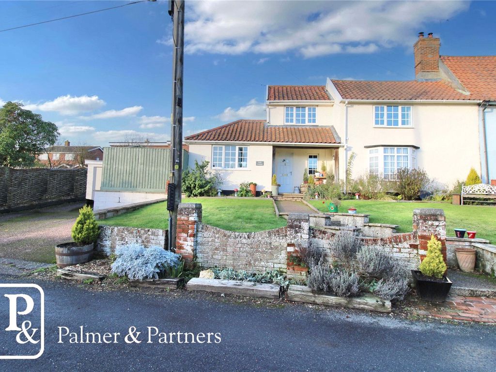 3 bed semi-detached house for sale in Hall Lane, Witnesham, Ipswich ...